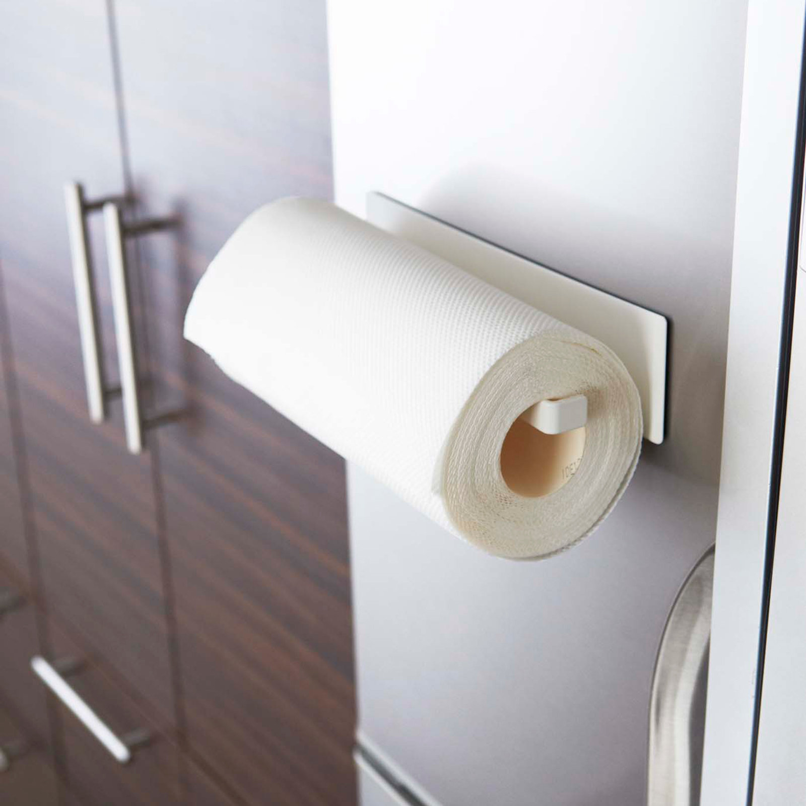 Yamazaki Home Magnet Paper Towel Holder - Kitchen Storage, Magnetic ...