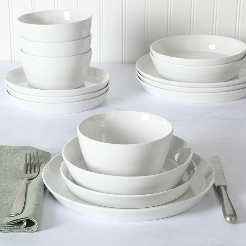 Martha Stewart Selma Chip & Scratch Resistant Dinnerware Set, Plates ...