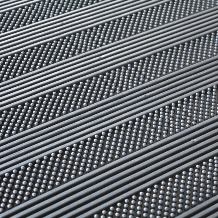 Symple Stuff 3 Ft. X 6 Ft. Commercial Walkoff Entry Dual Pattern Rubber ...