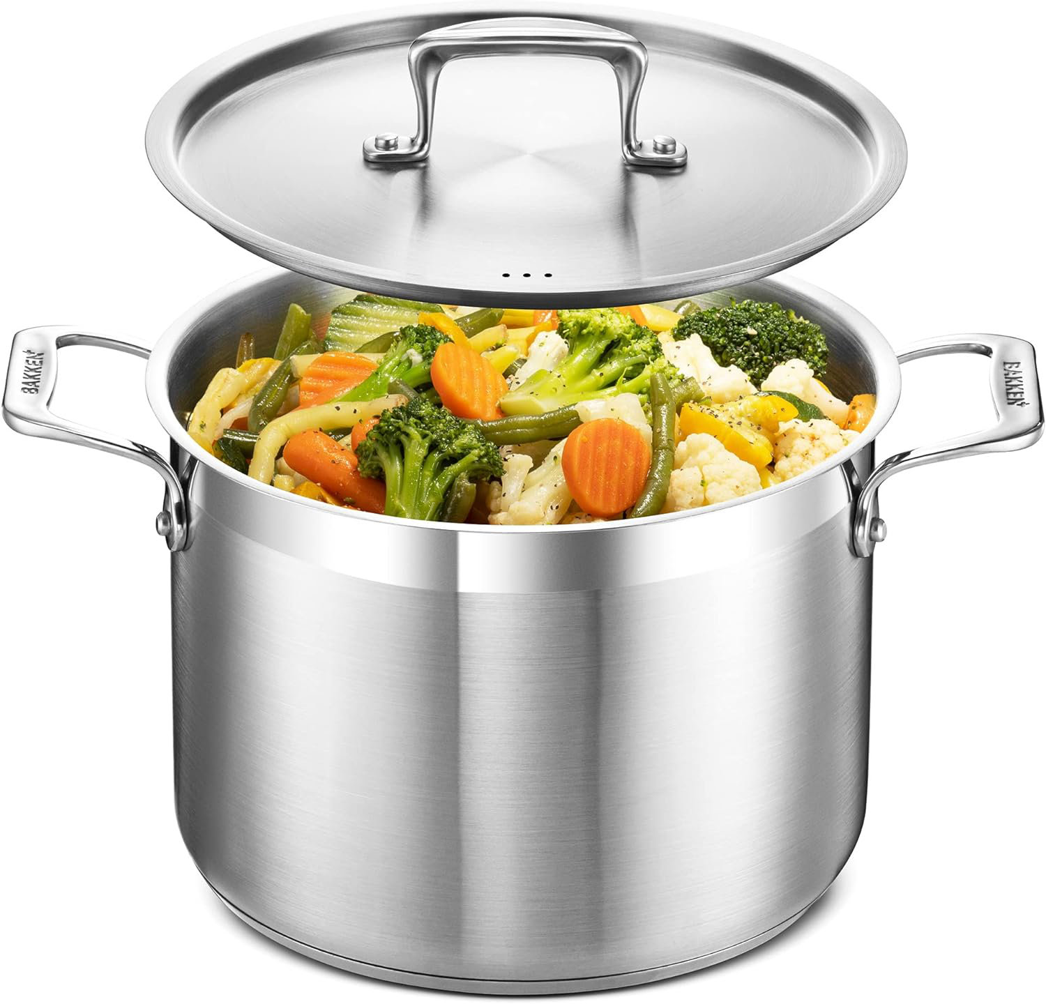 Lifemaster Stockpot 8 quart stock pot stainless stock pot with lid ...