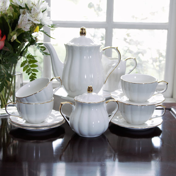 Coastline Imports Grace's Tea Ware 40oz. Teapot Set For 4 & Reviews ...