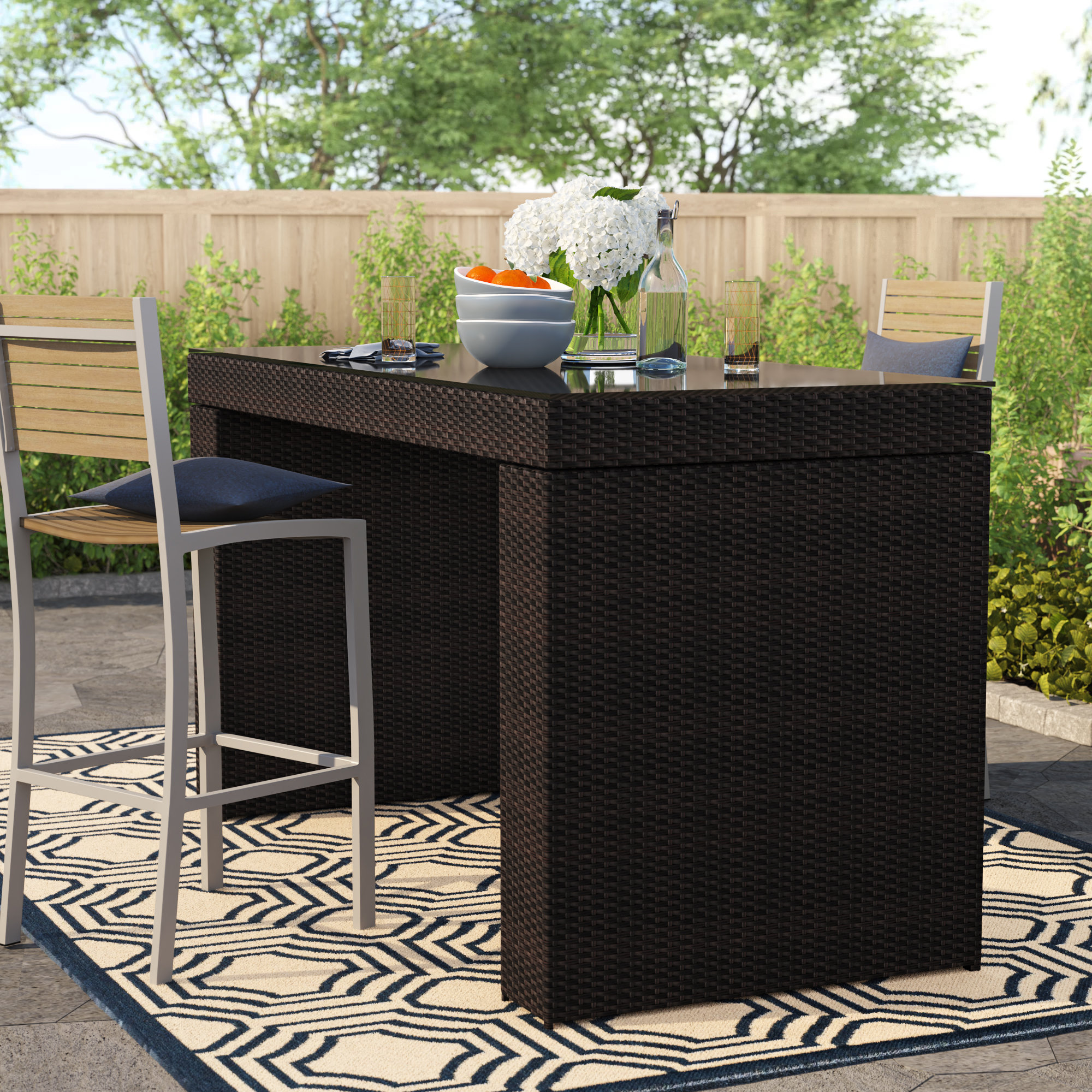 Latitude Run® Larren Bar Table | Wayfair