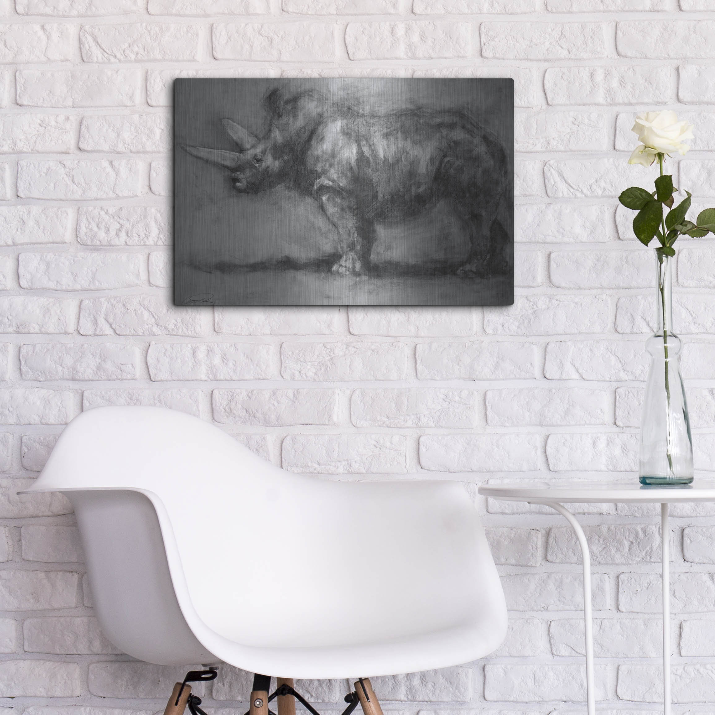 Bungalow Rose " Security Guard Rhino " by Robert Campbell | Wayfair