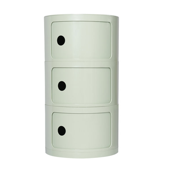 Latitude Run® Millian 3-Tier Round Cabinet Drawer Organizer With ...