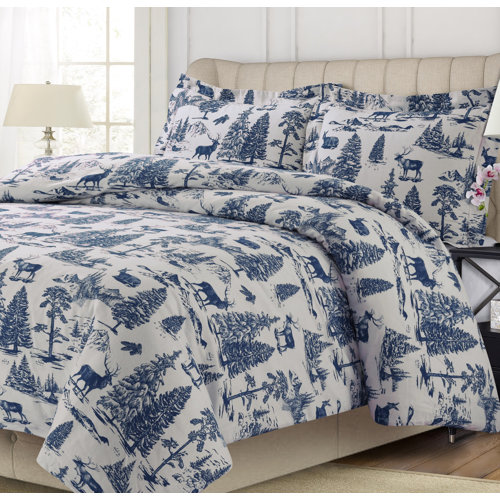 Blue Toile Bedding You'll Love | Wayfair