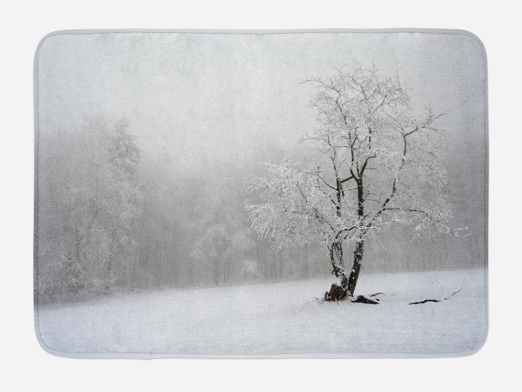 East Urban Home Winter Tree Bath Rug | Wayfair