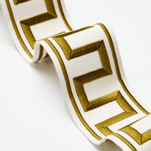 Schumacher Greek Key Embroidered Tape | Wayfair