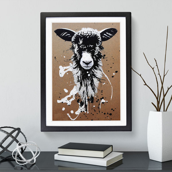 Brambly Cottage Sheep Graffiti No.2 - Single Picture Frame Art Prints ...