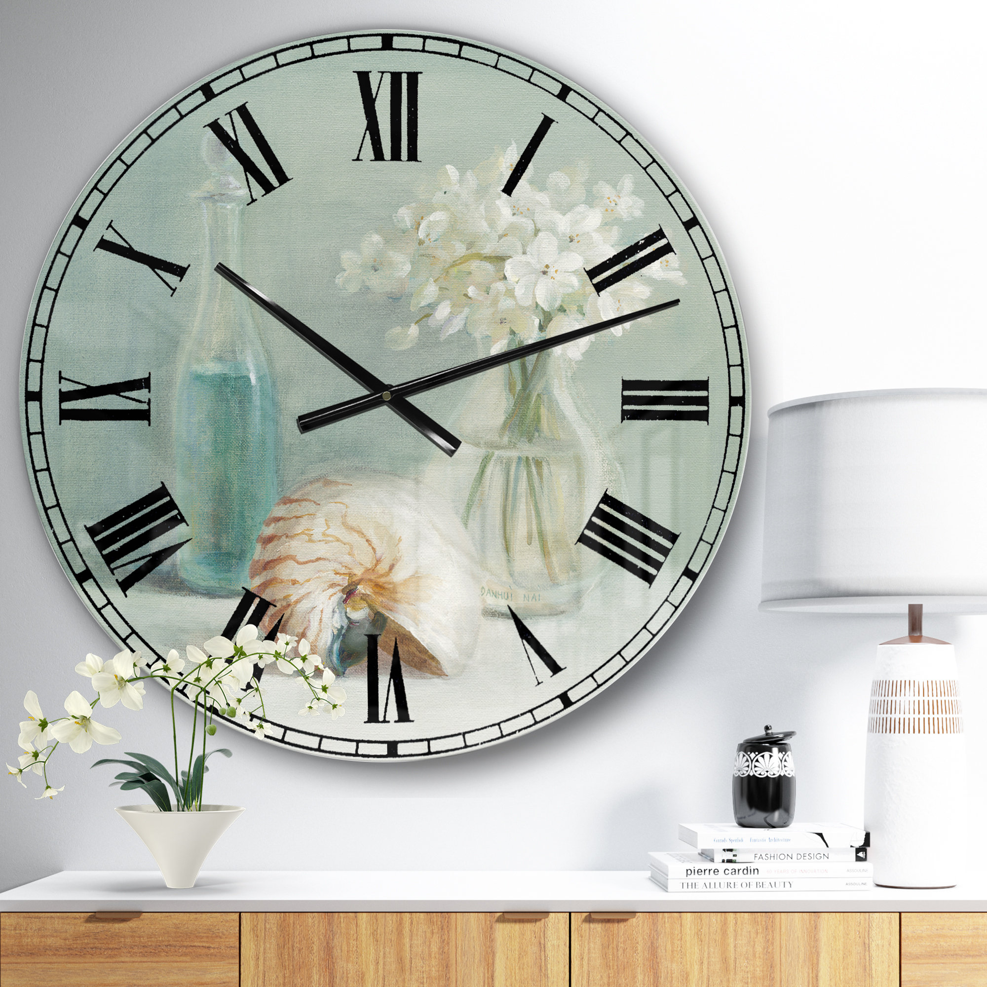 The Twillery Co.® Pastel Bath IV - Farmhouse Wall Clock | Wayfair