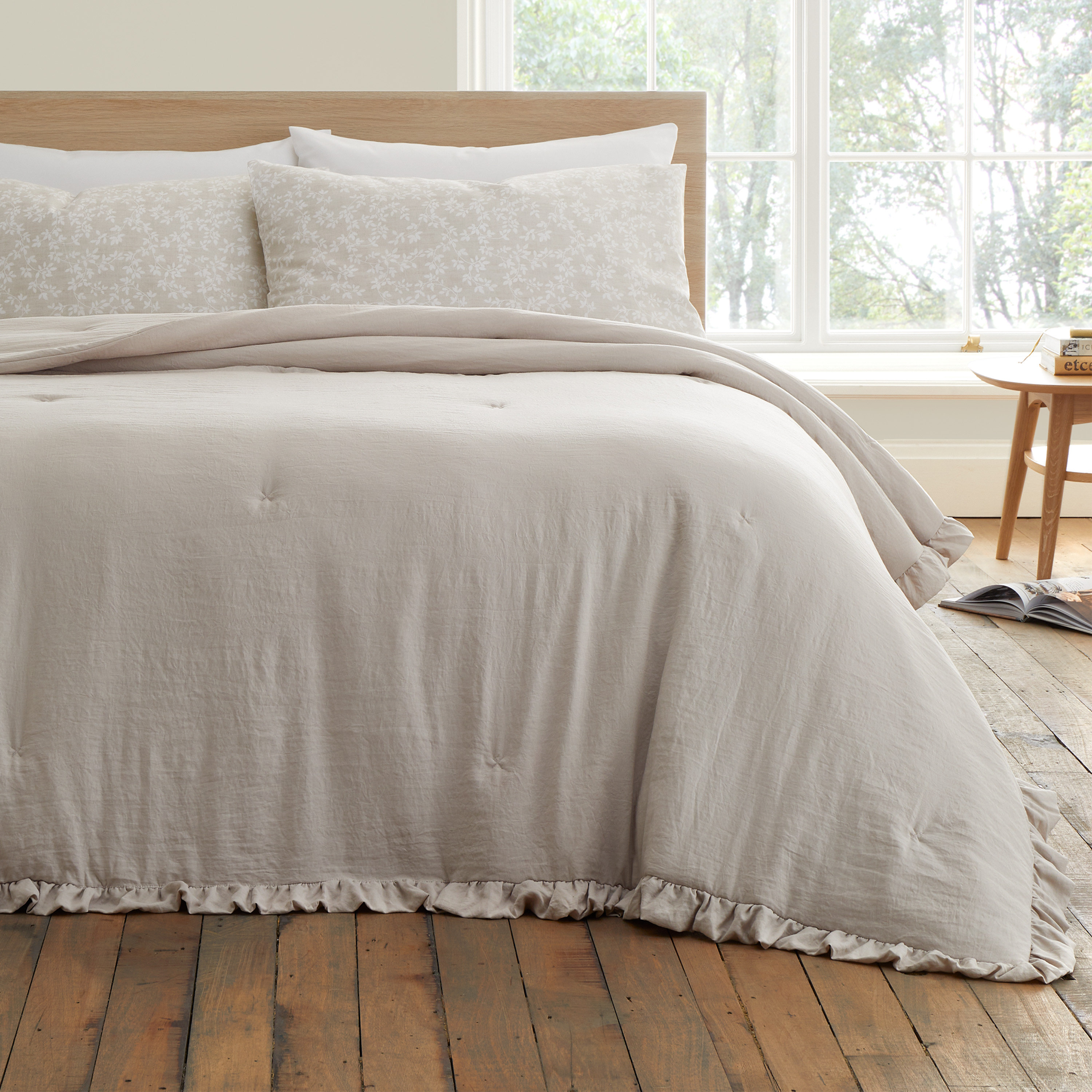 Bianca Cotton Soft Washed Frill Bedspread | Wayfair.co.uk
