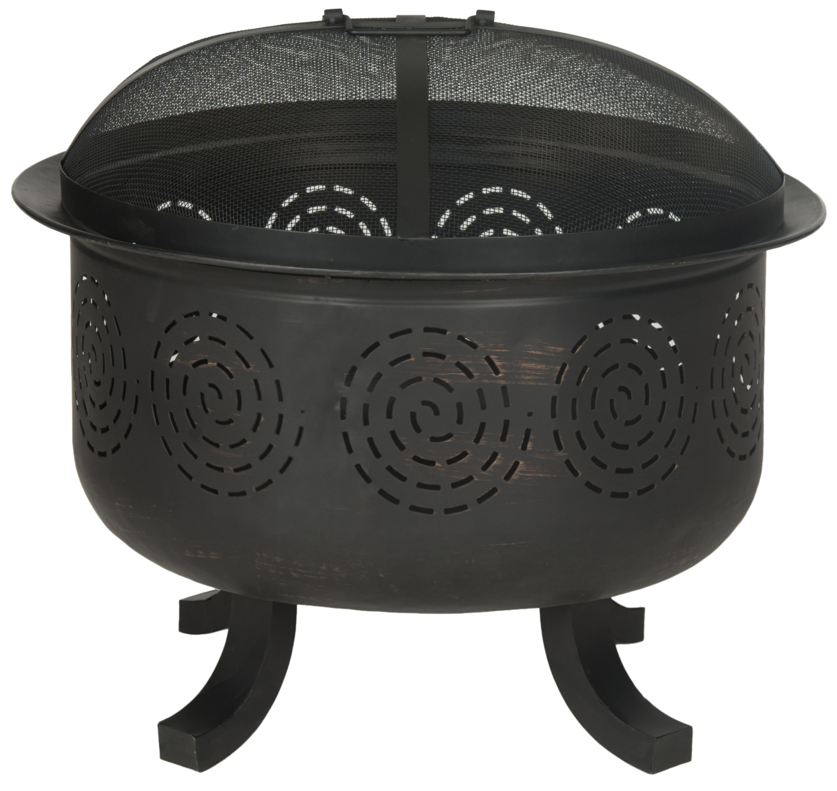 Latitude Run® Iron Wood Burning Fire Pit | Wayfair