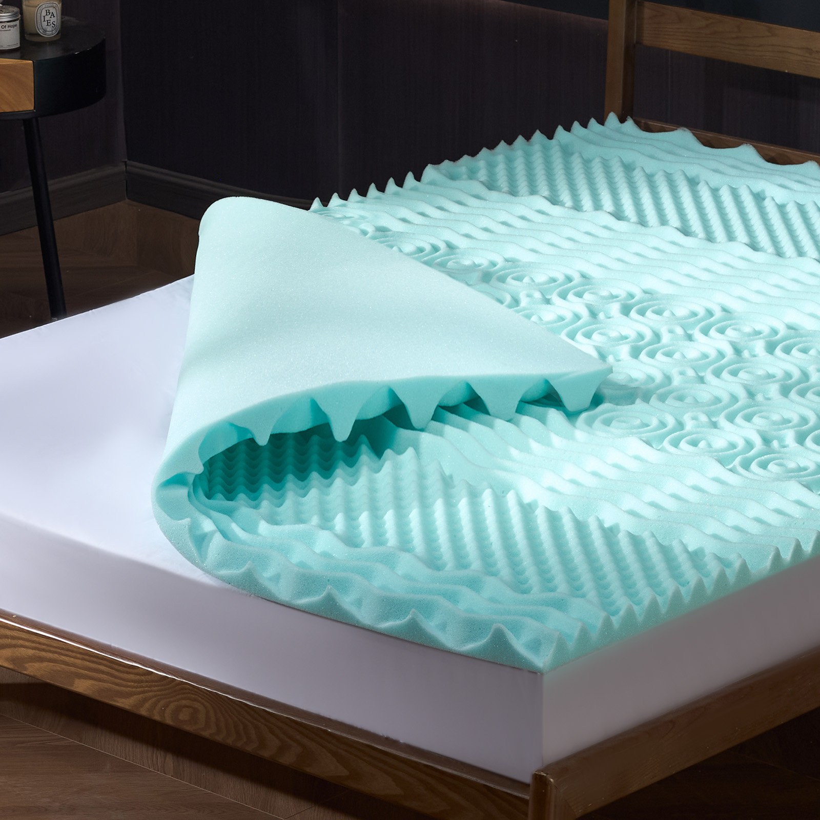 Alwyn Home Locksly Mattress Topper Soft Memory Foam Cooling Gel ...