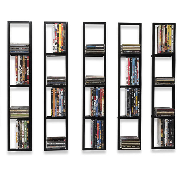 Red Barrel Studio® Multimedia Wall Mounted Media Storage | Wayfair