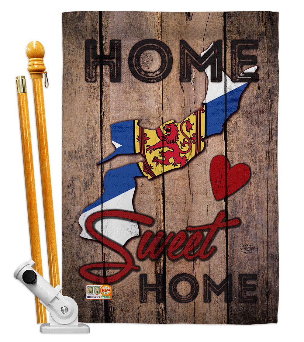 Ornament Collection 2-Sided Polyester 40 x 28 Ft. Flag Set | Wayfair