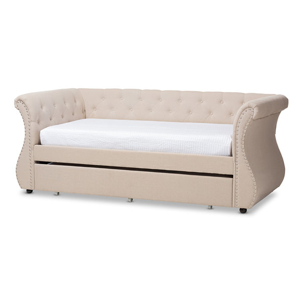 Alcott Hill® Lanning Upholstered Daybed with Trundle & Reviews | Wayfair