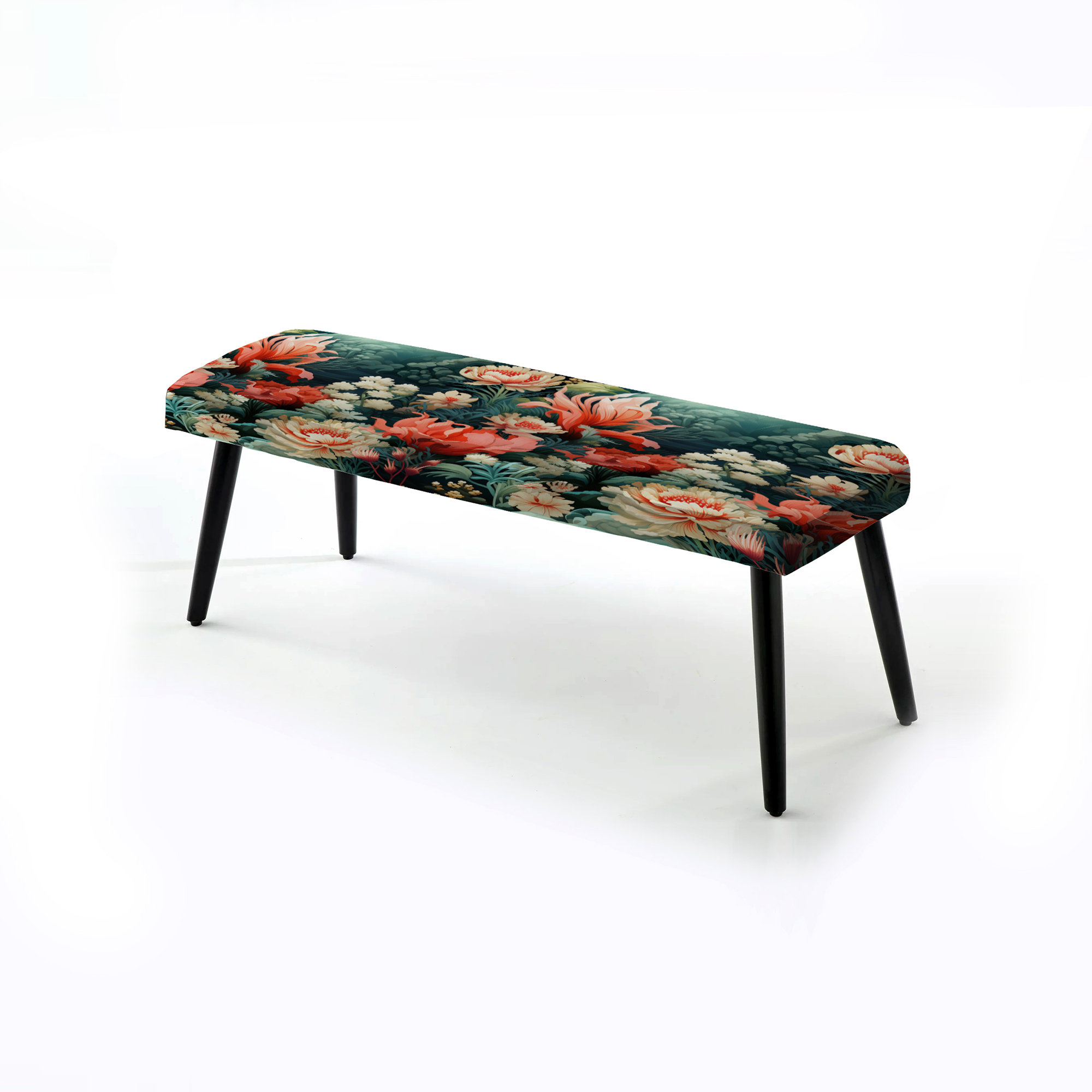 Design Art Coastal Coral Reef Coastal Pattern - Coastal Upholstered ...
