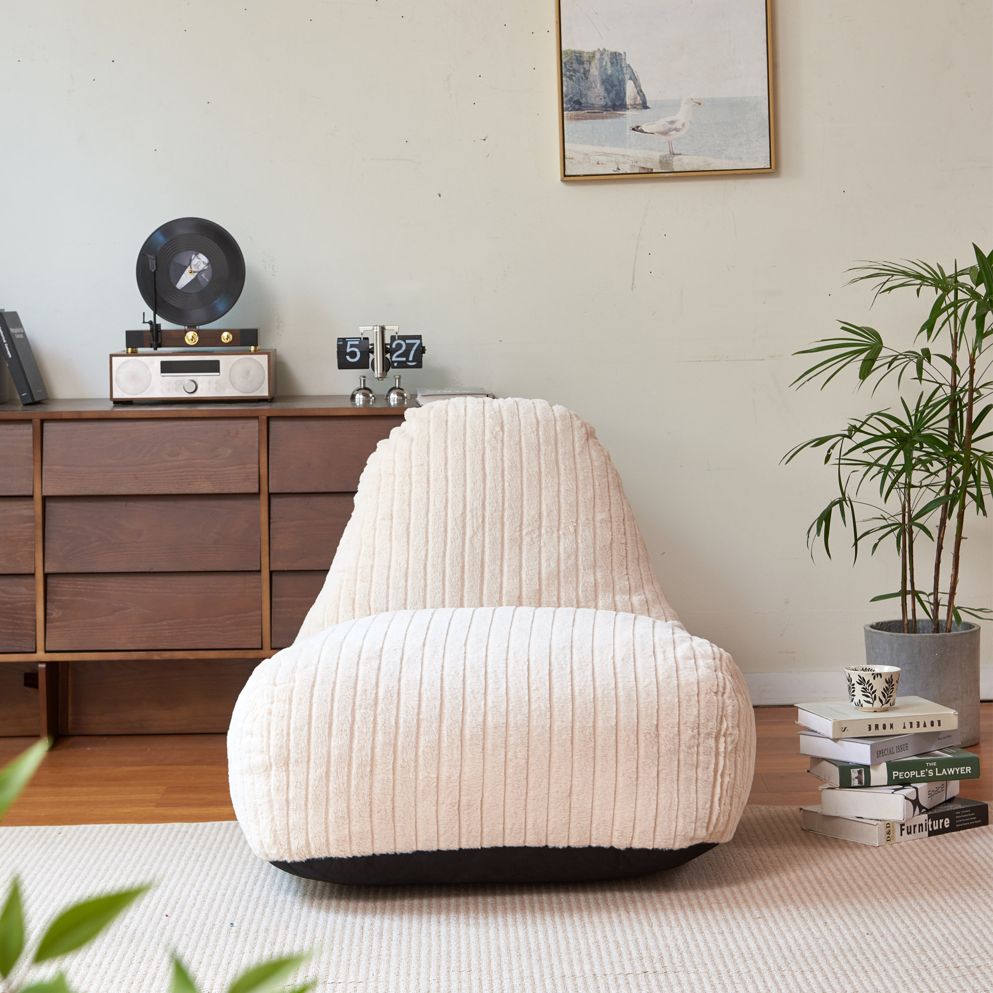 Isabelle & Max™ Shell-shaped Bean Bag Chair & Reviews | Wayfair