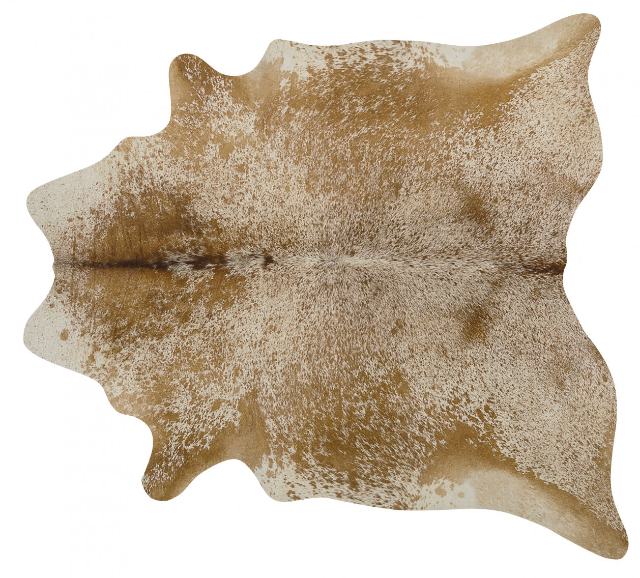 Union Rustic Gutman Brown Salt and Pepper Cowhide Rug – Genuine Leather ...