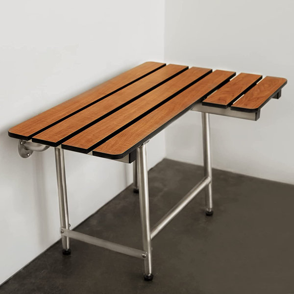 Seachrome Teak ADA Bariatric Transfer Bench Seat with Legs | Wayfair
