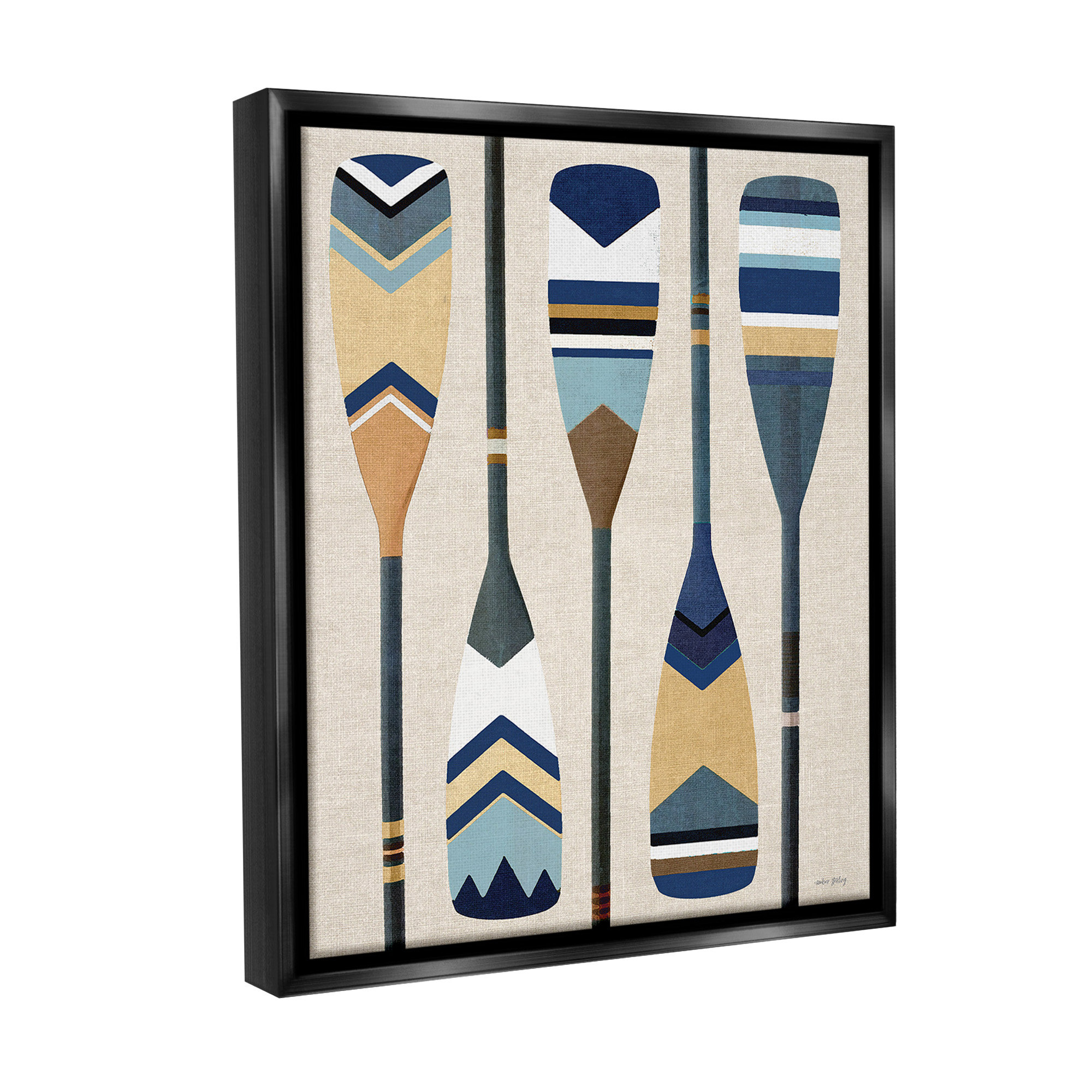 Breakwater Bay " Nautical Boat Oars Floater Frame " by Amber Sterling ...