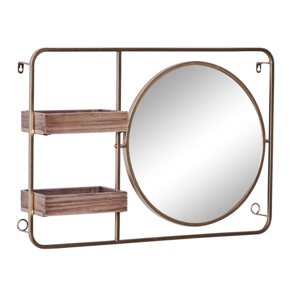 Everly Quinn Mccreery Round Metal Wall Mirror & Reviews | Wayfair