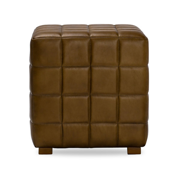 Giana Leather Ottoman | Birch Lane
