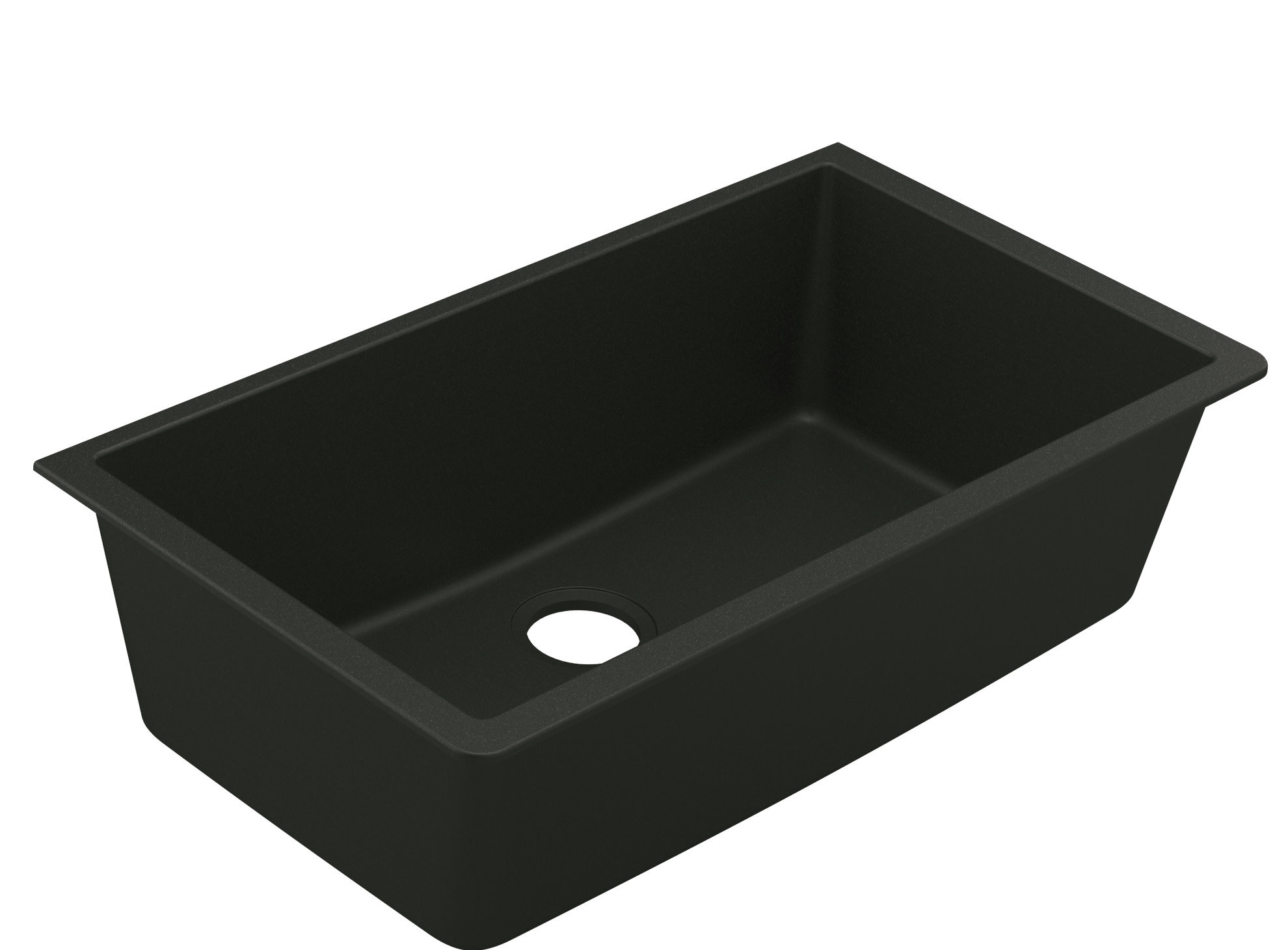 Moen Host 33-Inch Wide x 9.5-Inch Deep Undermount Granite Single Bowl ...