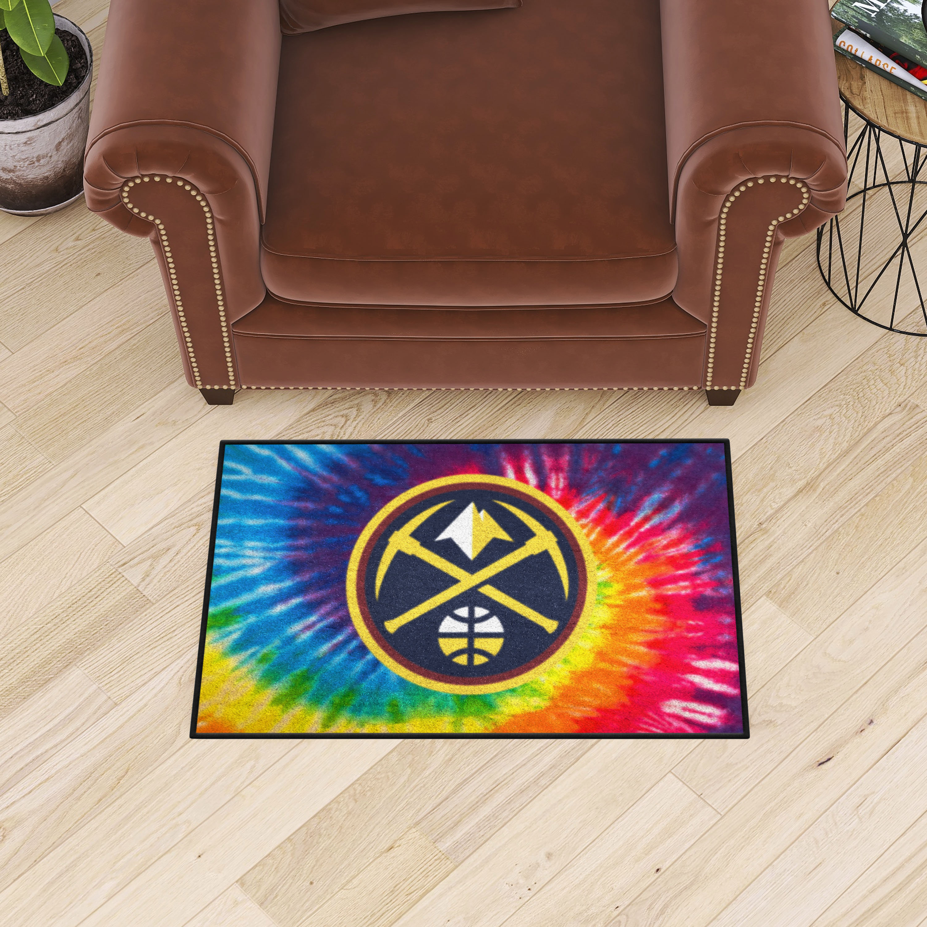 FANMATS Denver Nuggets Tie Dye Starter Mat Accent Rug - 19In. X 30In ...