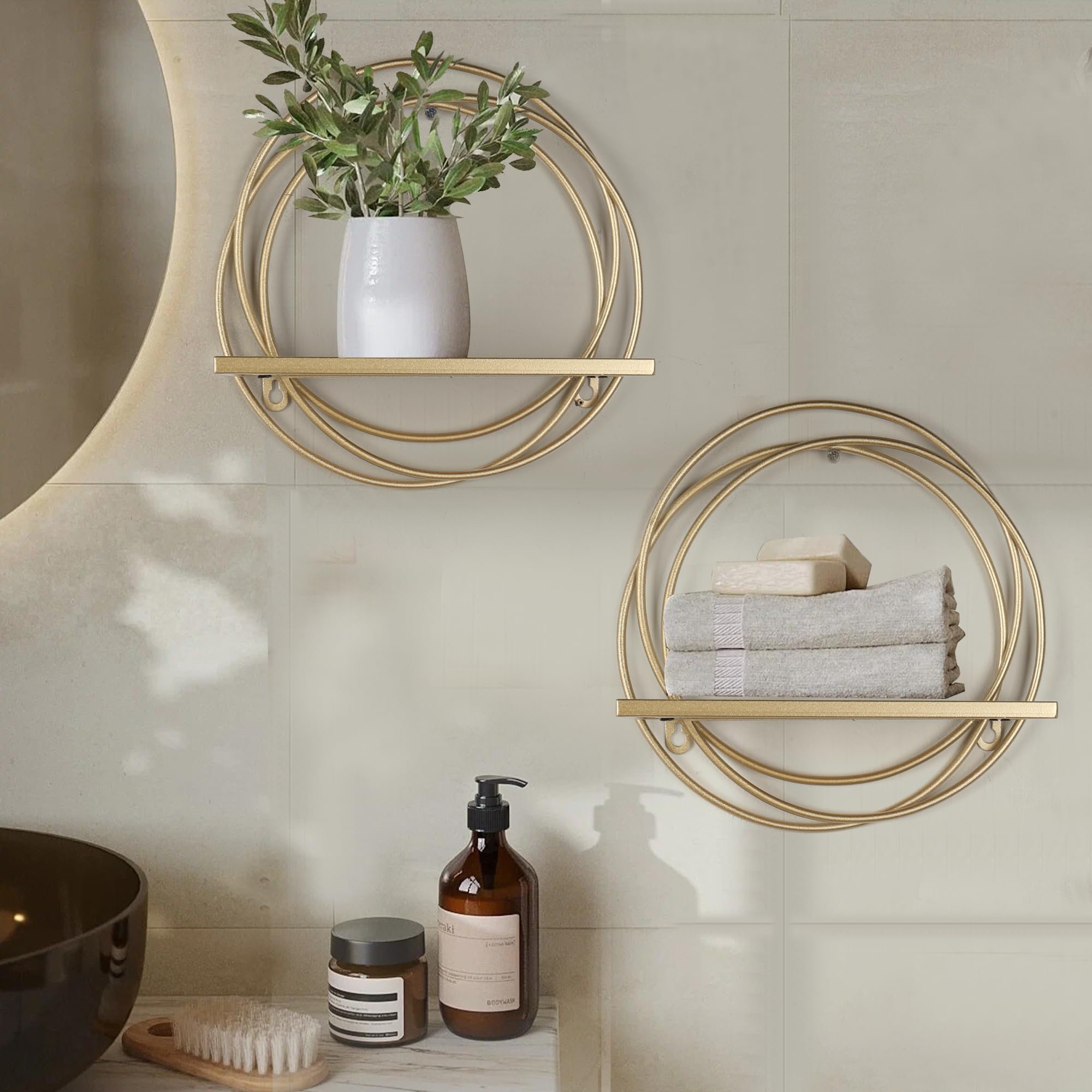 Mercer41 Felizitas Round Accent Shelf & Reviews | Wayfair