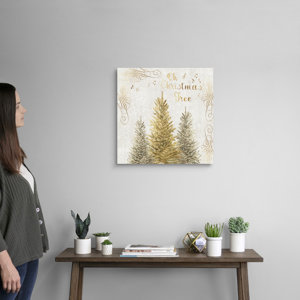The Holiday Aisle® Oh Christmas Tree Framed On Canvas Painting ...