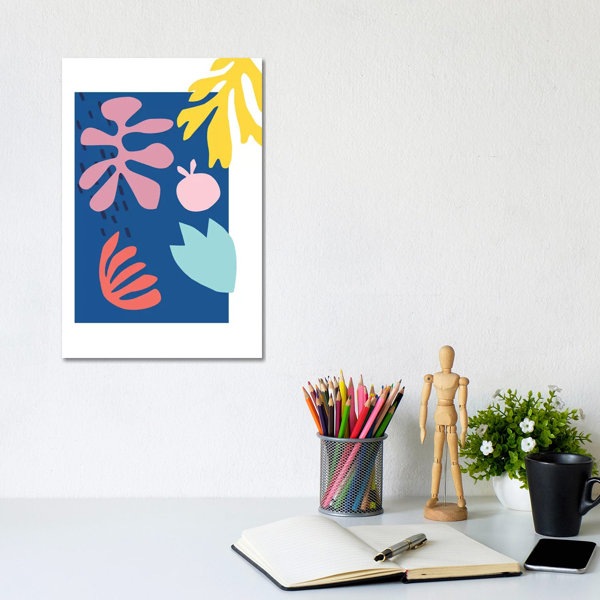 Bay Isle Home Blue Cut Out - Painting on Canvas | Wayfair.co.uk