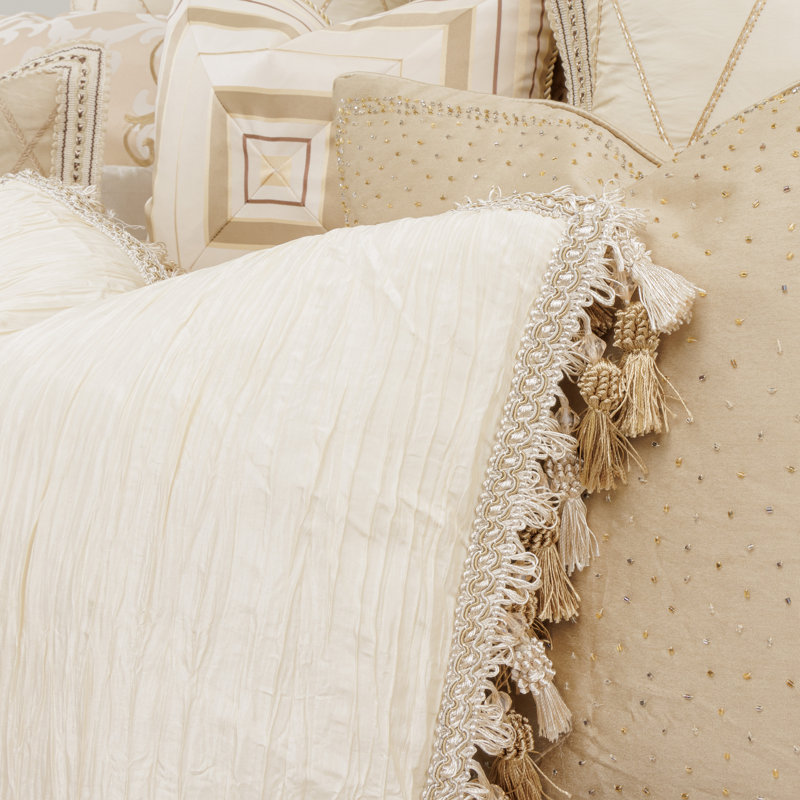 Michael Amini Luxembourg Creme Traditional Comforter Set & Reviews ...