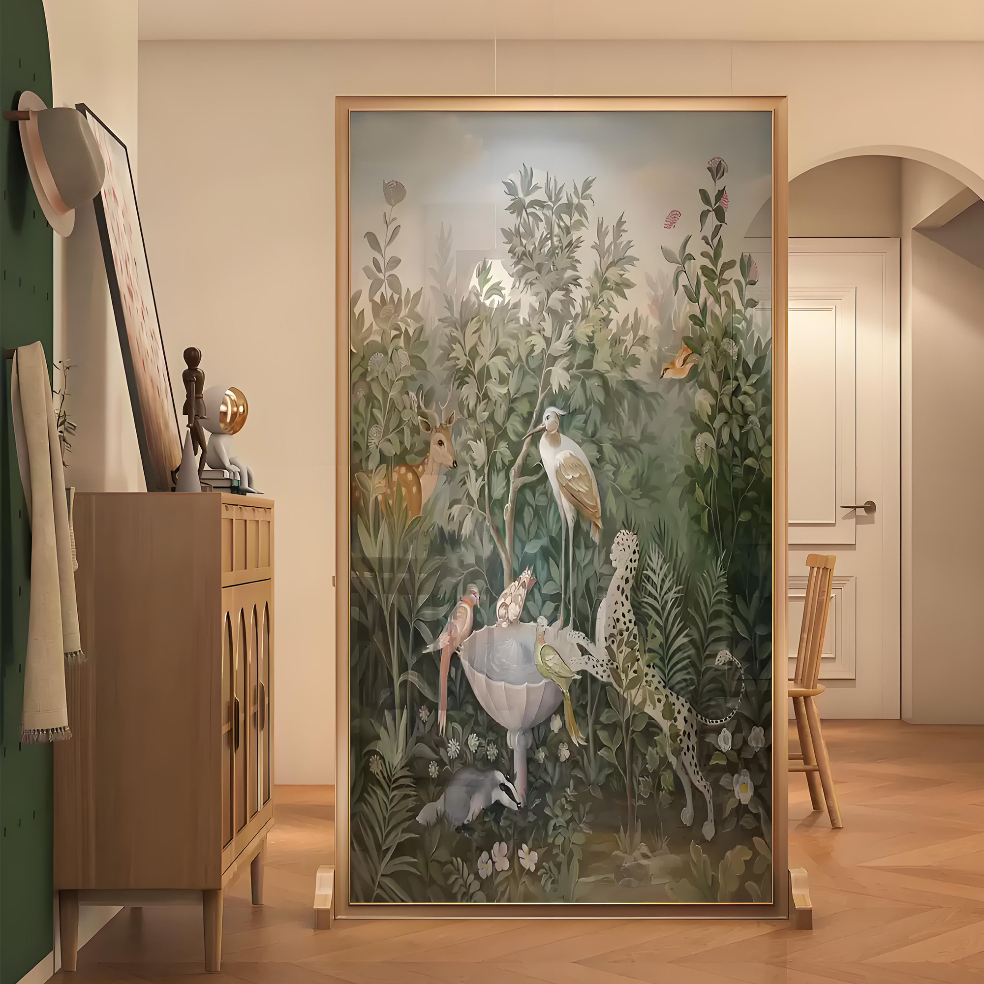 Loon Peak® Vintage Oil Painting Screen | Wayfair