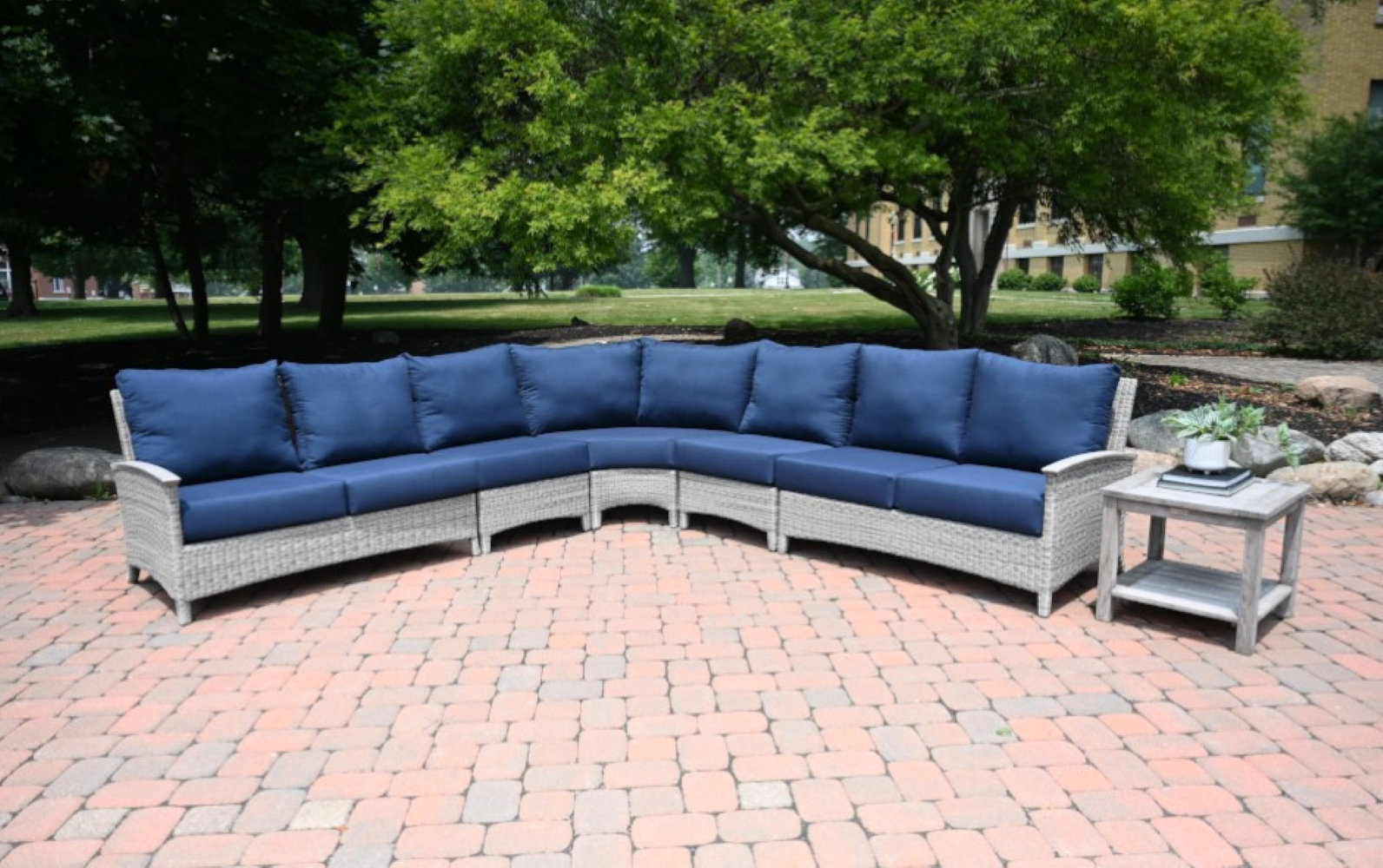 Three Birds Casual Bella 8 - Person Outdoor Seating Group with Cushions ...