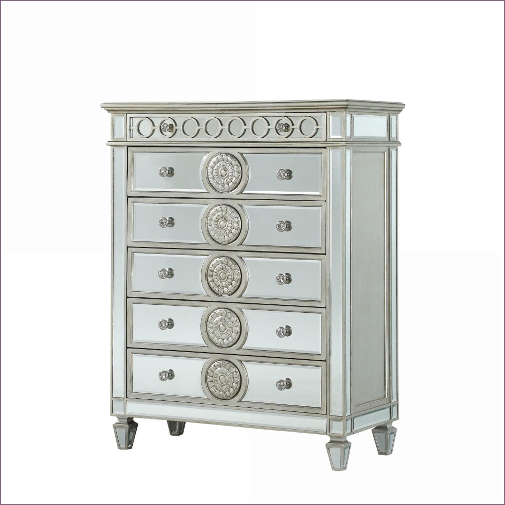 Latitude Run® Chests & Wardrobes, Varian Mirrored 6-Drawer Chest with ...
