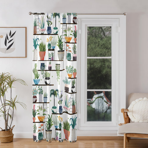 Winston Porter Mitsuhiro 100% Polyester Blackout Window Curtain 1 Panel ...