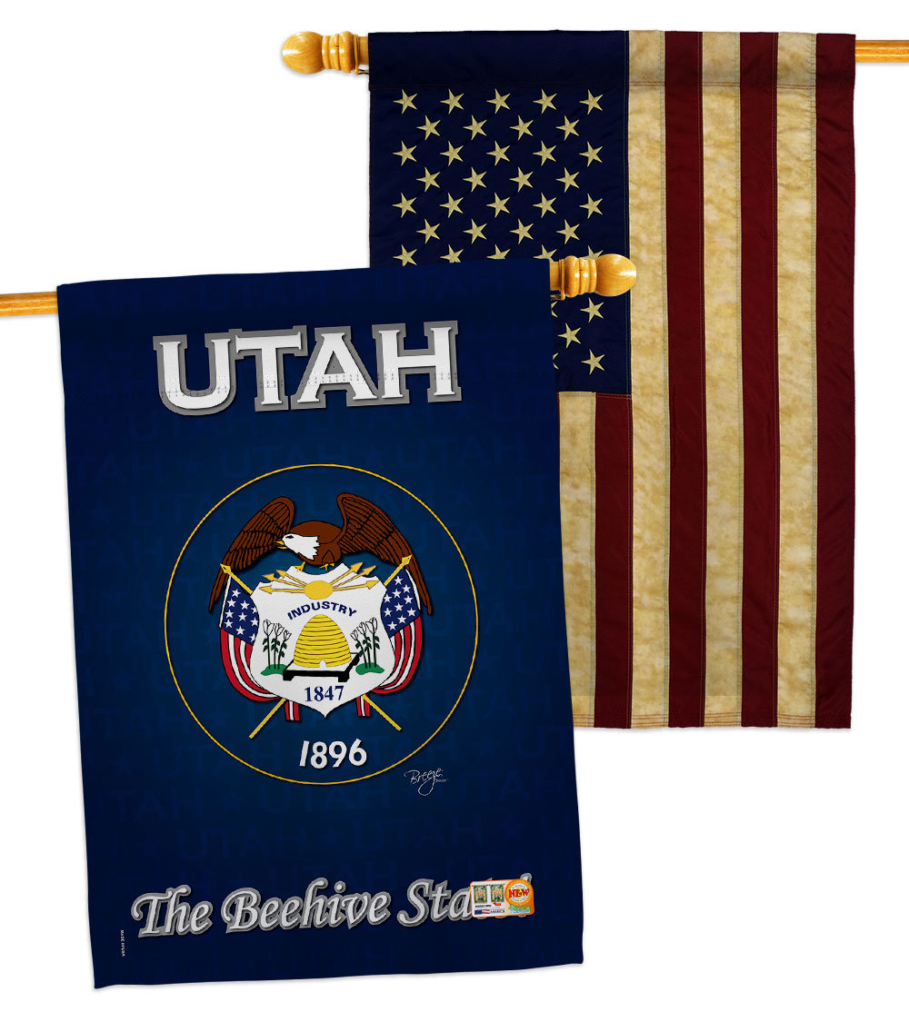 Breeze Decor Double Sided 40'' H x 28'' W Polyester House Flag | Wayfair