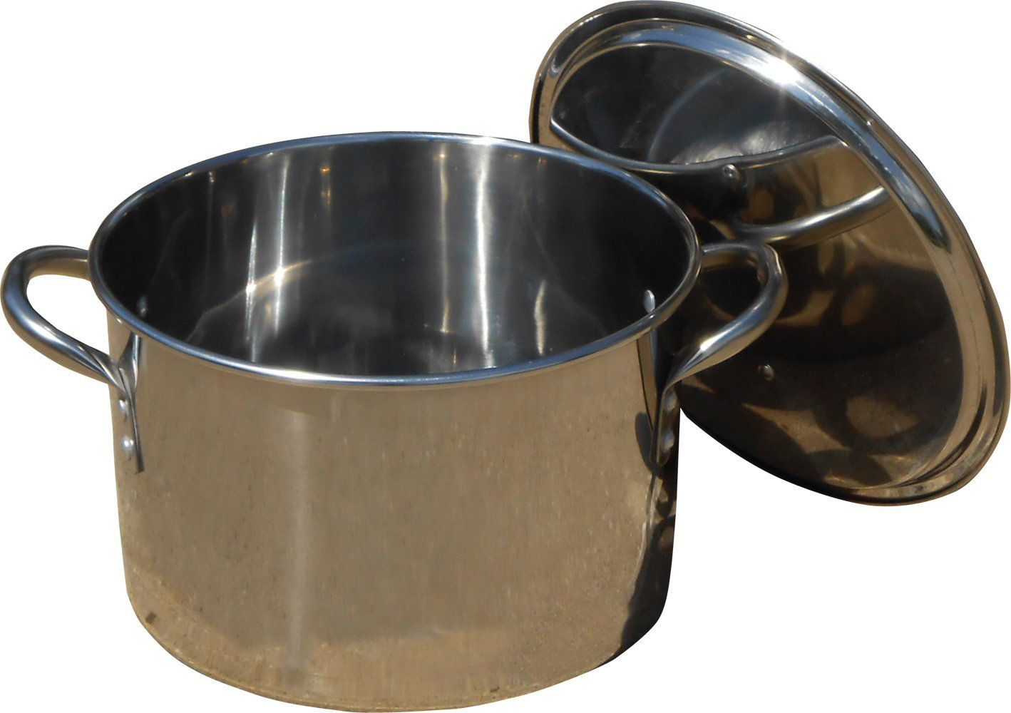 King Kooker Polished Stainless Steel Stock Pot with Lid | Wayfair