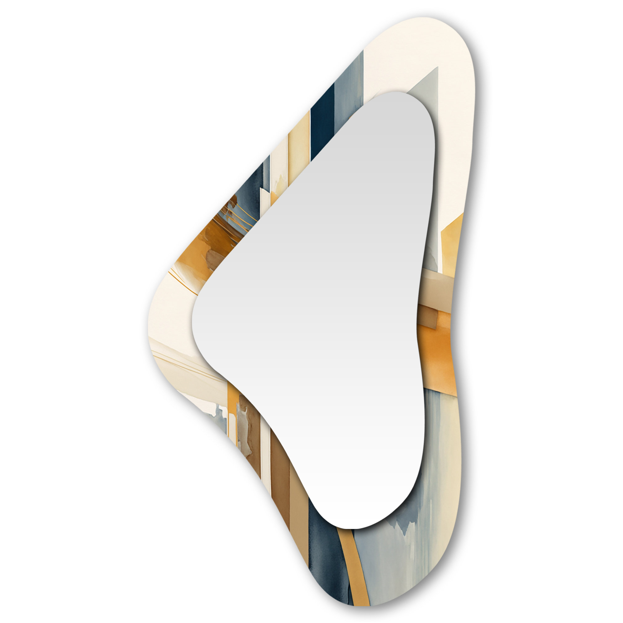 George Oliver Modern Blue And Gold Abstract I - Transitional ...