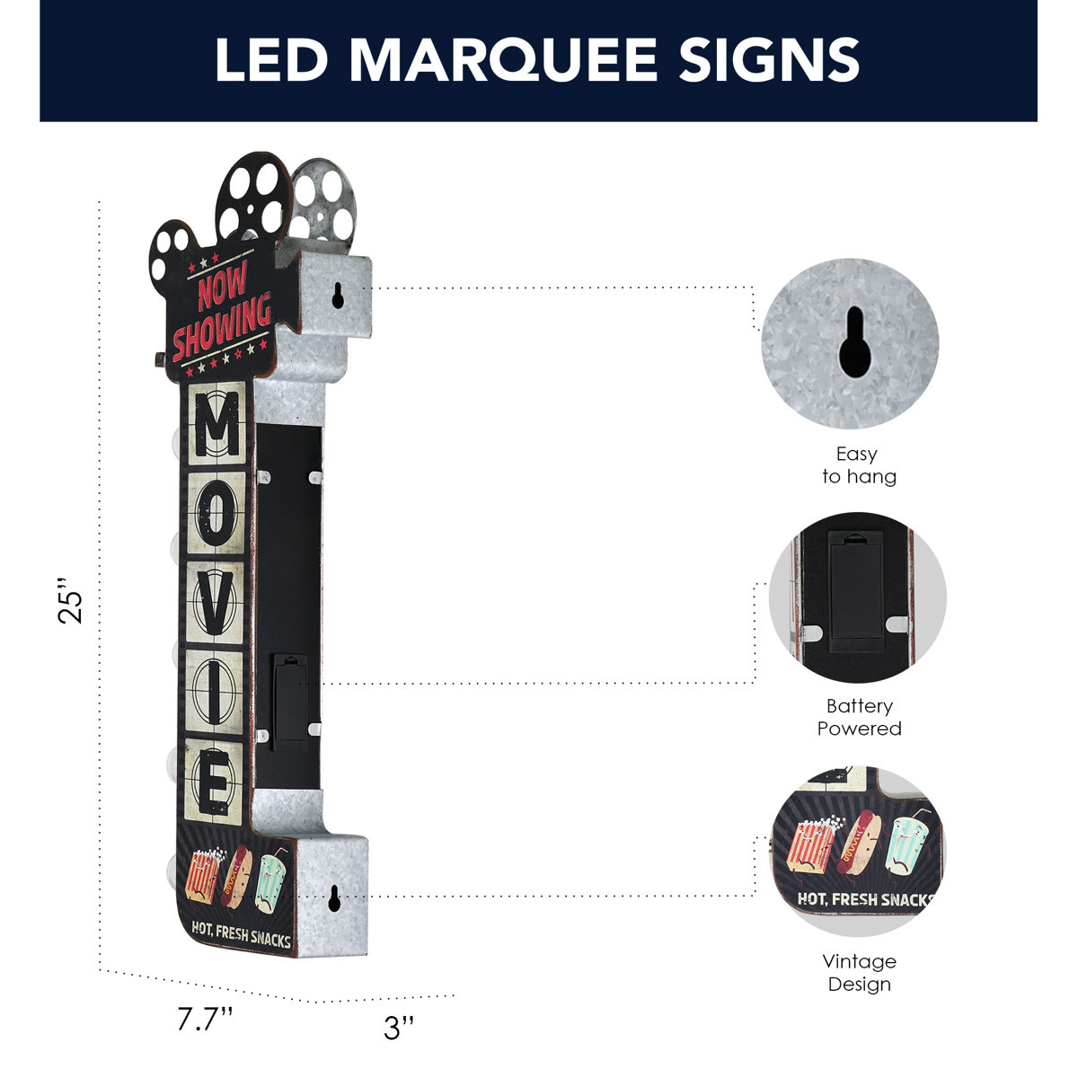 17 Stories Sevasta 25'' Movie Themed Sign & Reviews | Wayfair