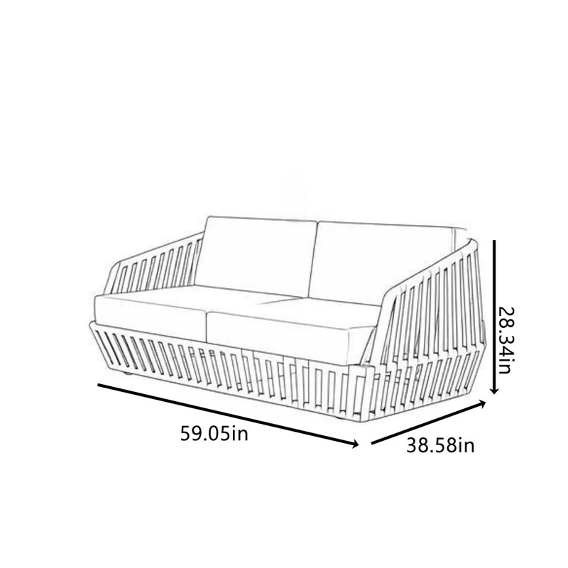 Elegant Home Furnishings.s Outdoor balcony sofa | Wayfair