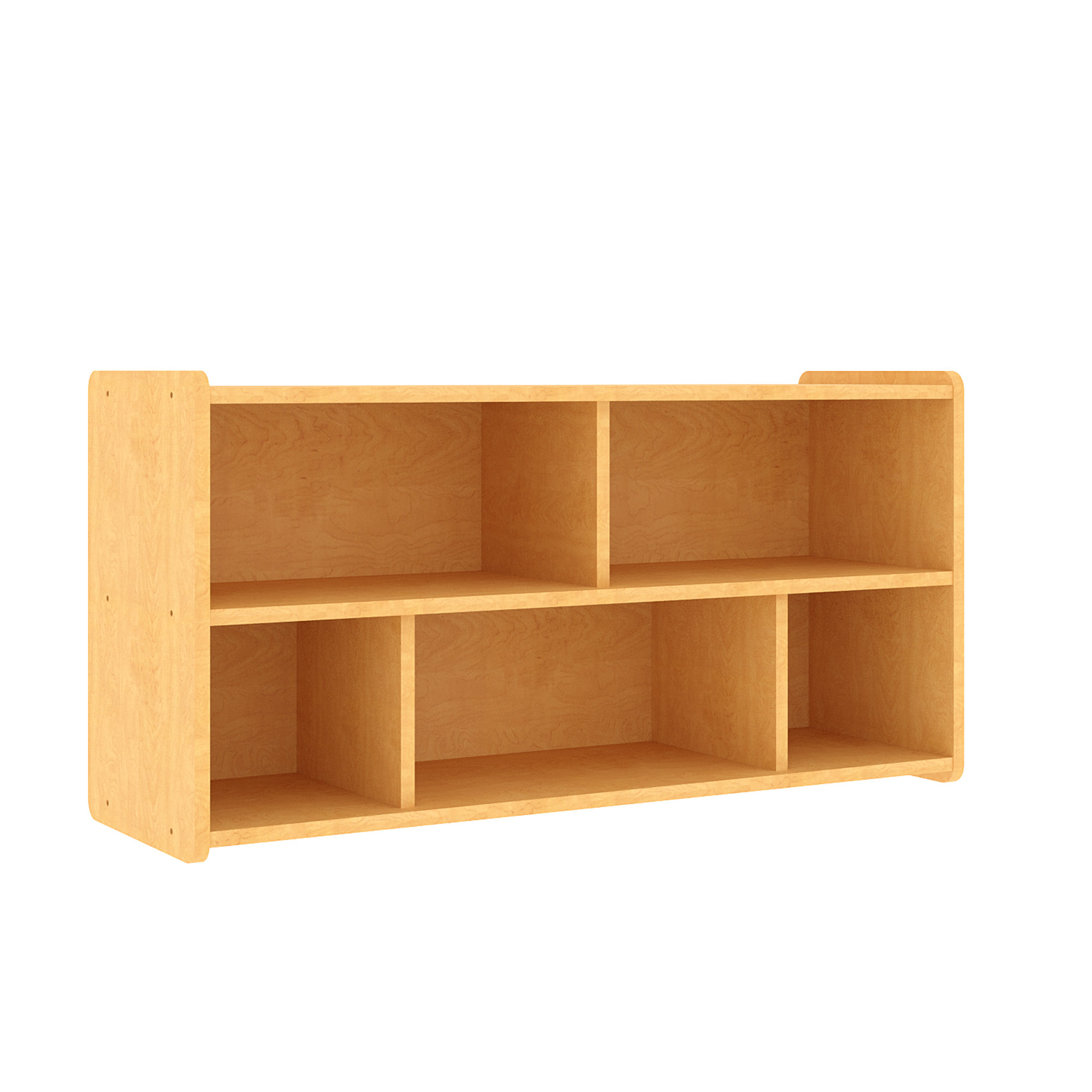 TotMate Tot Mate 5 Compartment Preschool Storage Shelving Unit 46"W ...