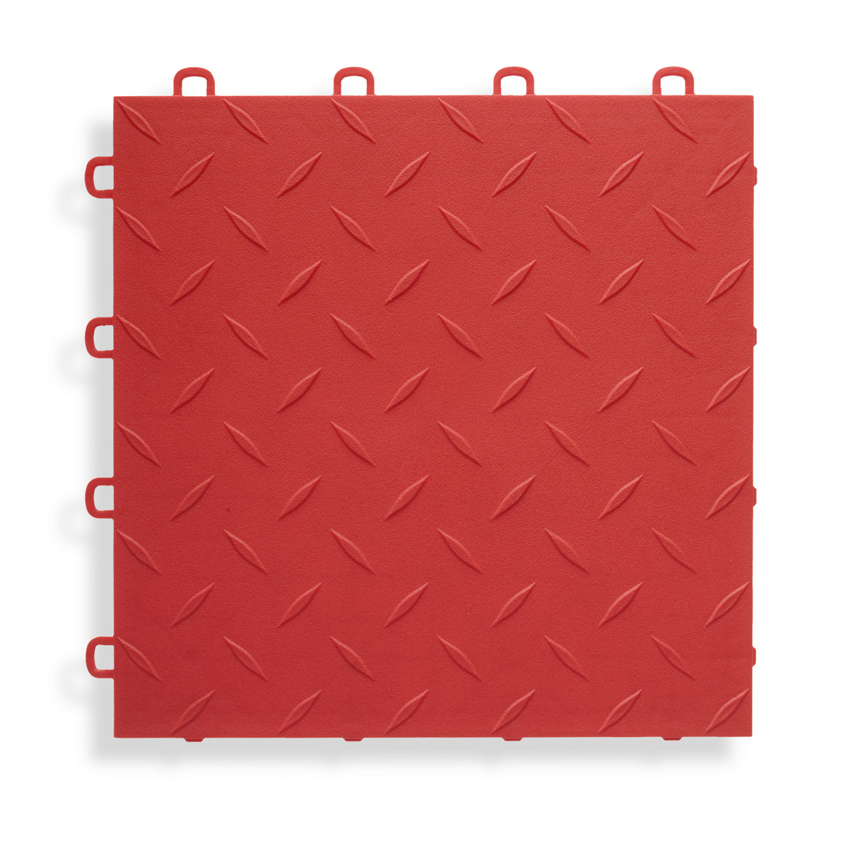BlockTile 12" x 12" Garage Flooring Tile in Red & Reviews | Wayfair