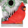 Exhart Solar Cardinal Hanging Bird House, 6 by 8 Inches & Reviews | Wayfair