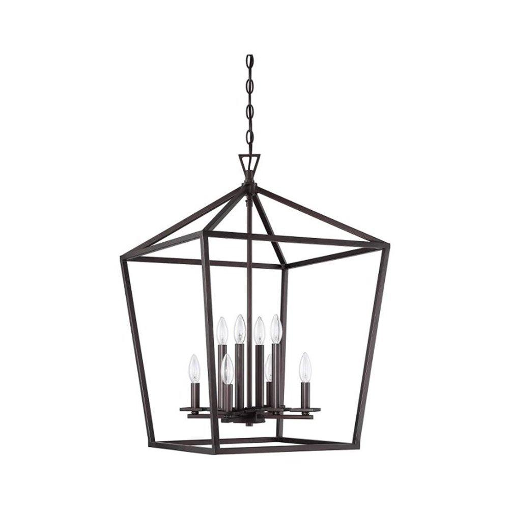 Gracie Oaks Tailon 8 - Light Lantern Geometric Pendant | Wayfair