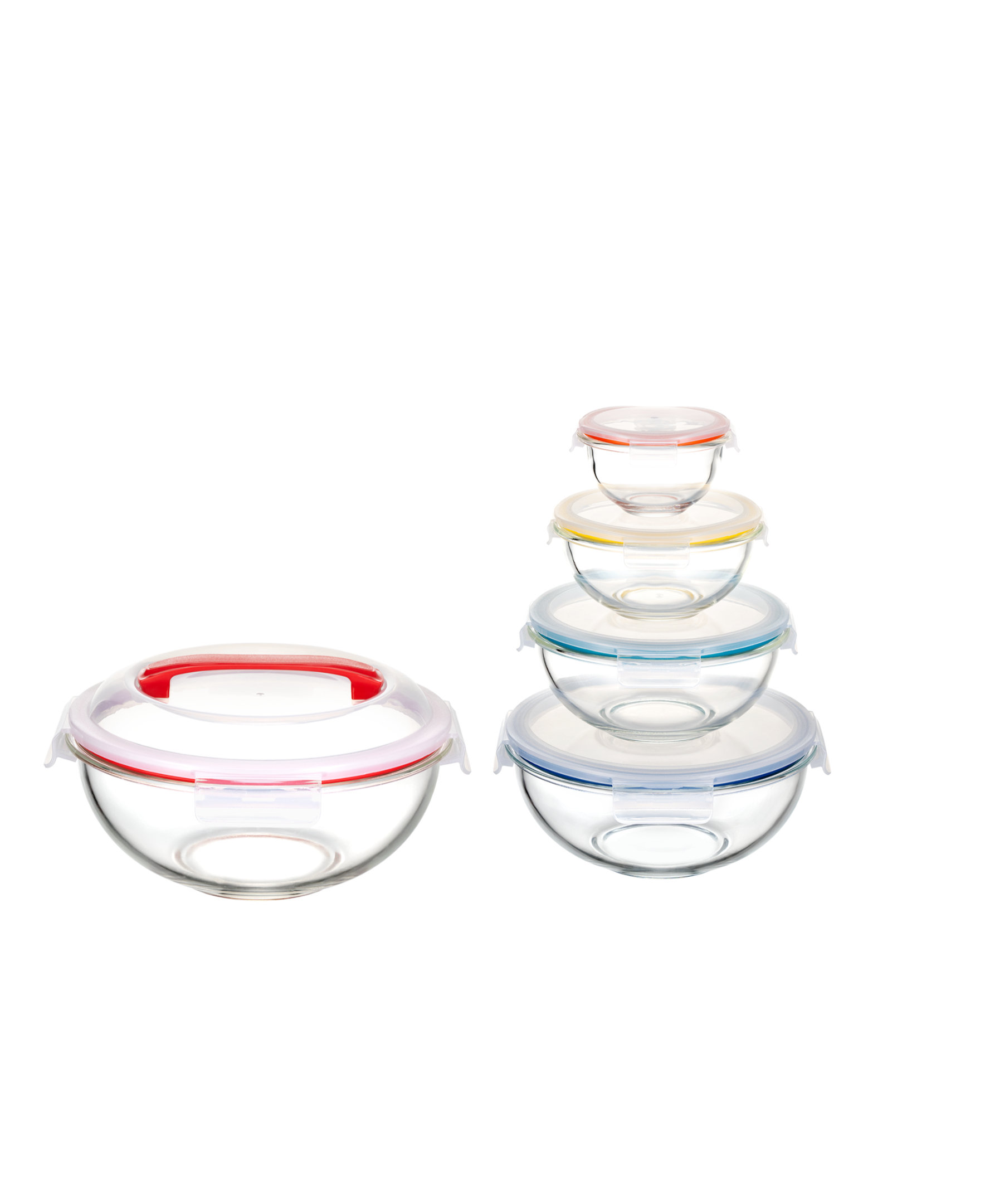 Genicook Borosilicate Glass 5 Container Food Storage Set | Wayfair