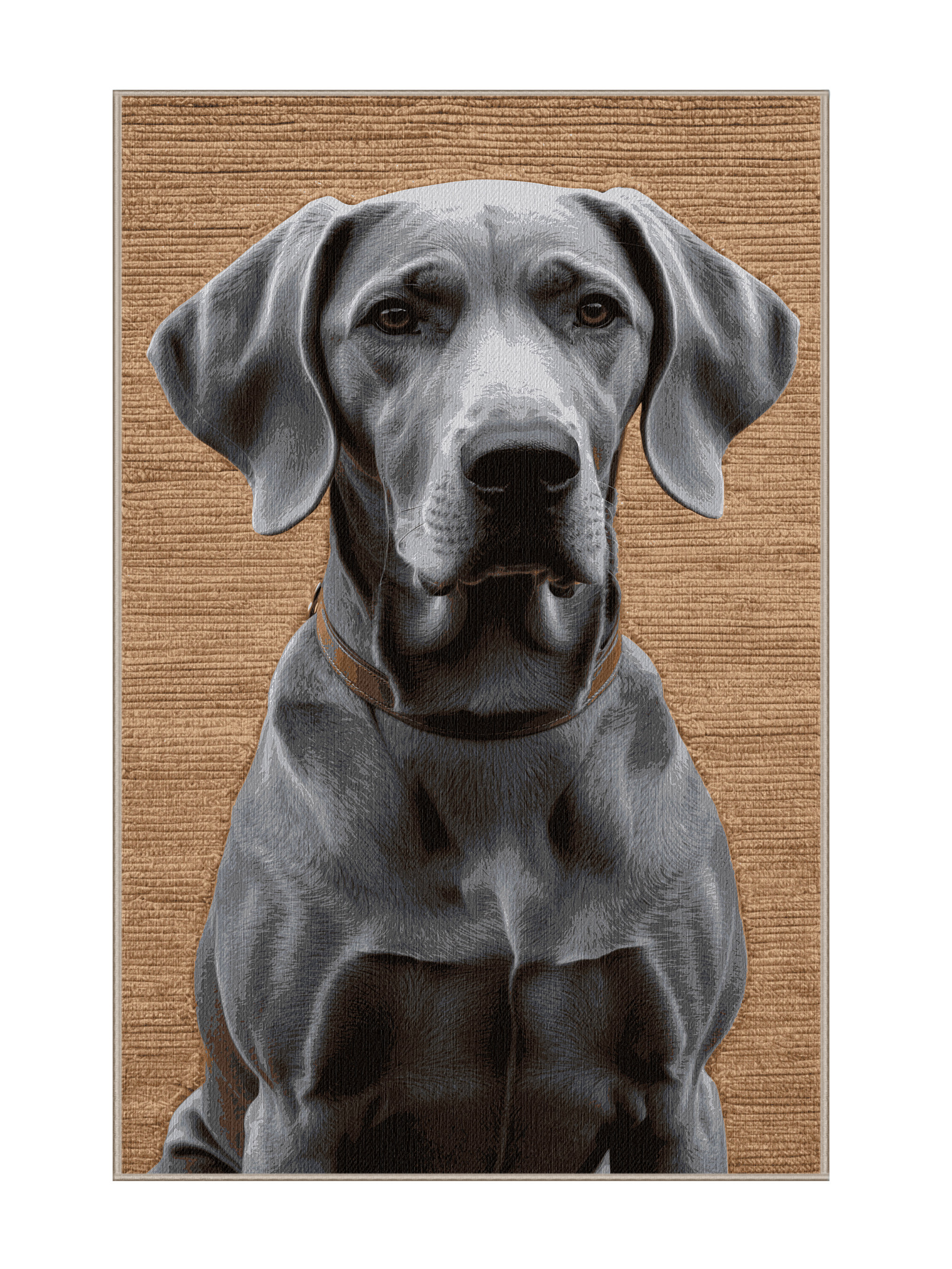 Hokku Designs Washable Weimaraner Dogs Area Rug | Wayfair