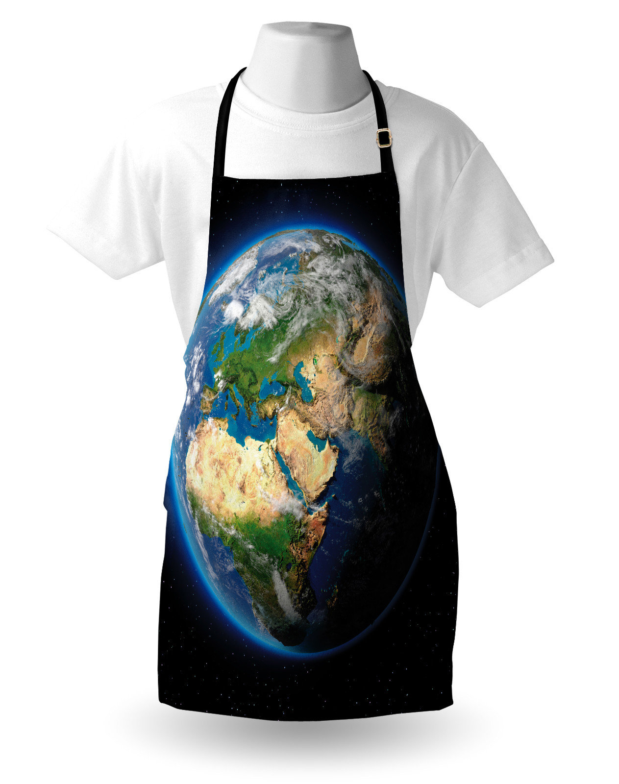 East Urban Home Earth Apron Unisex, Vivid Blue Seas Greenery, Adult ...