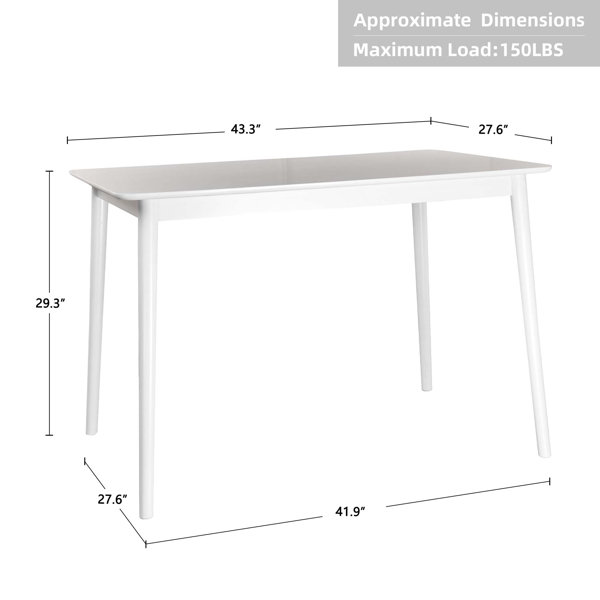 Wade Logan® Brannagh Solid Wood Base Dining Table & Reviews | Wayfair