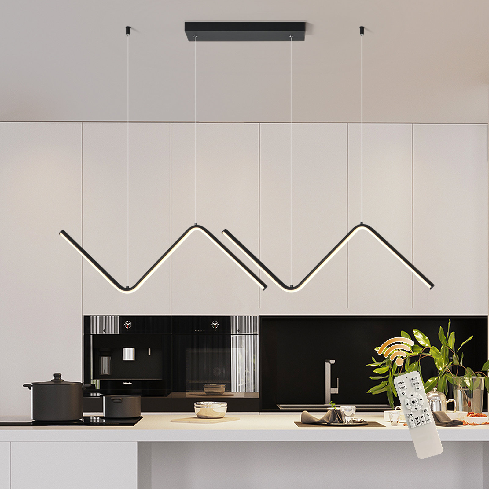 Orren Ellis Mccolister Modern Led Pendant Light, Dimmable Creative Led ...